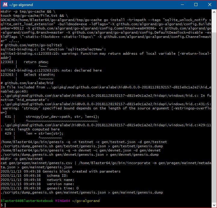 Compile and Run the Algorand Node Natively on Windows | Algorand ... Compile and Run the Algorand Node Natively on Windows | Algorand ...